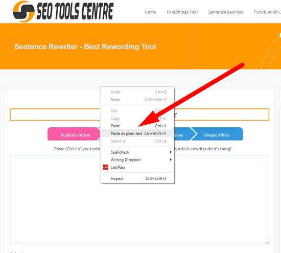 Sentence Rewriter - Best Rewording Tool | SEOToolsCentre